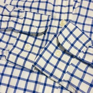 Lauren Ralph Lauren | Tops | Ralph Lauren White Blue Check Cotton ...